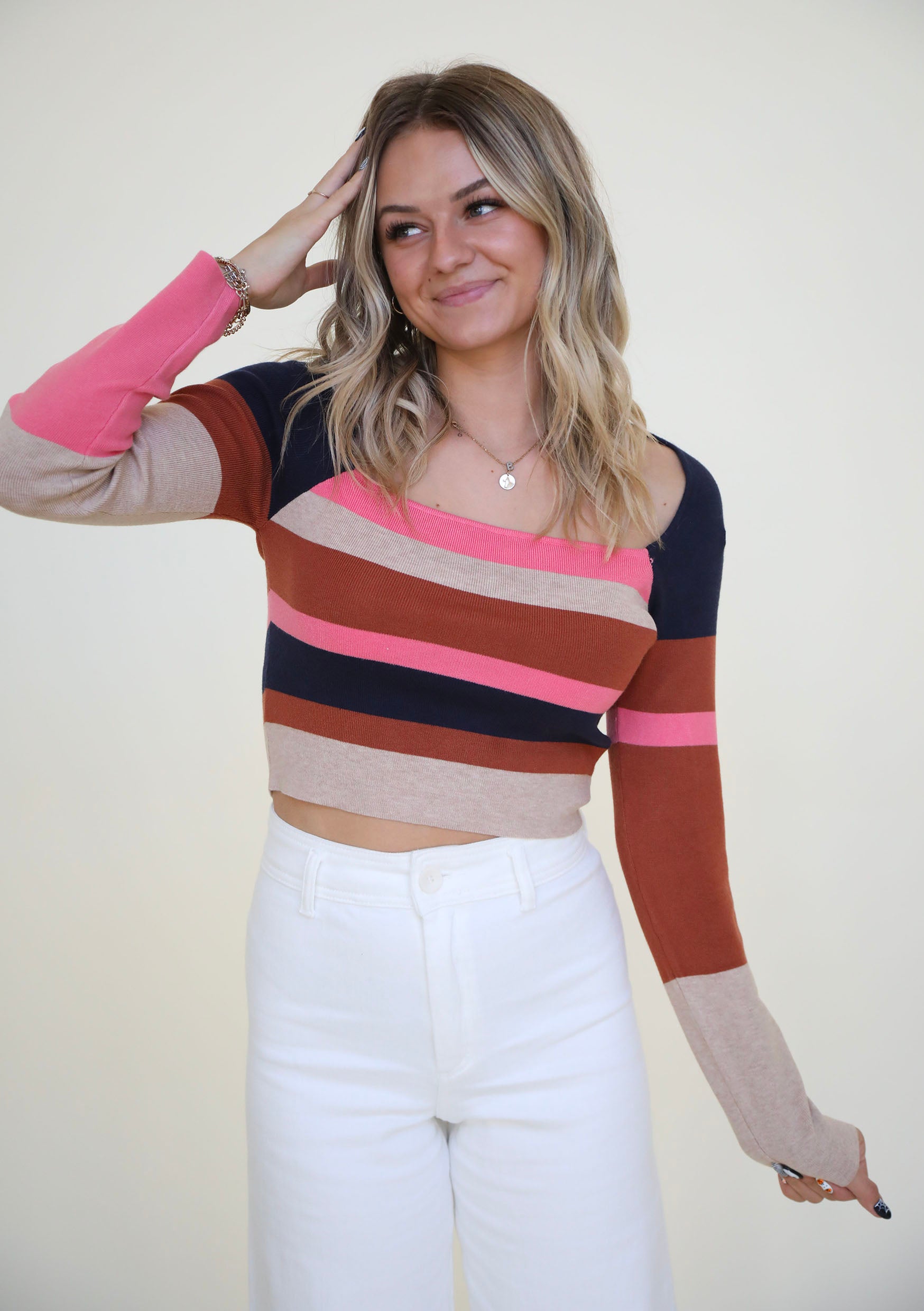 Read My Mind Long Sleeve Square Neck – Kesley Jade Collections