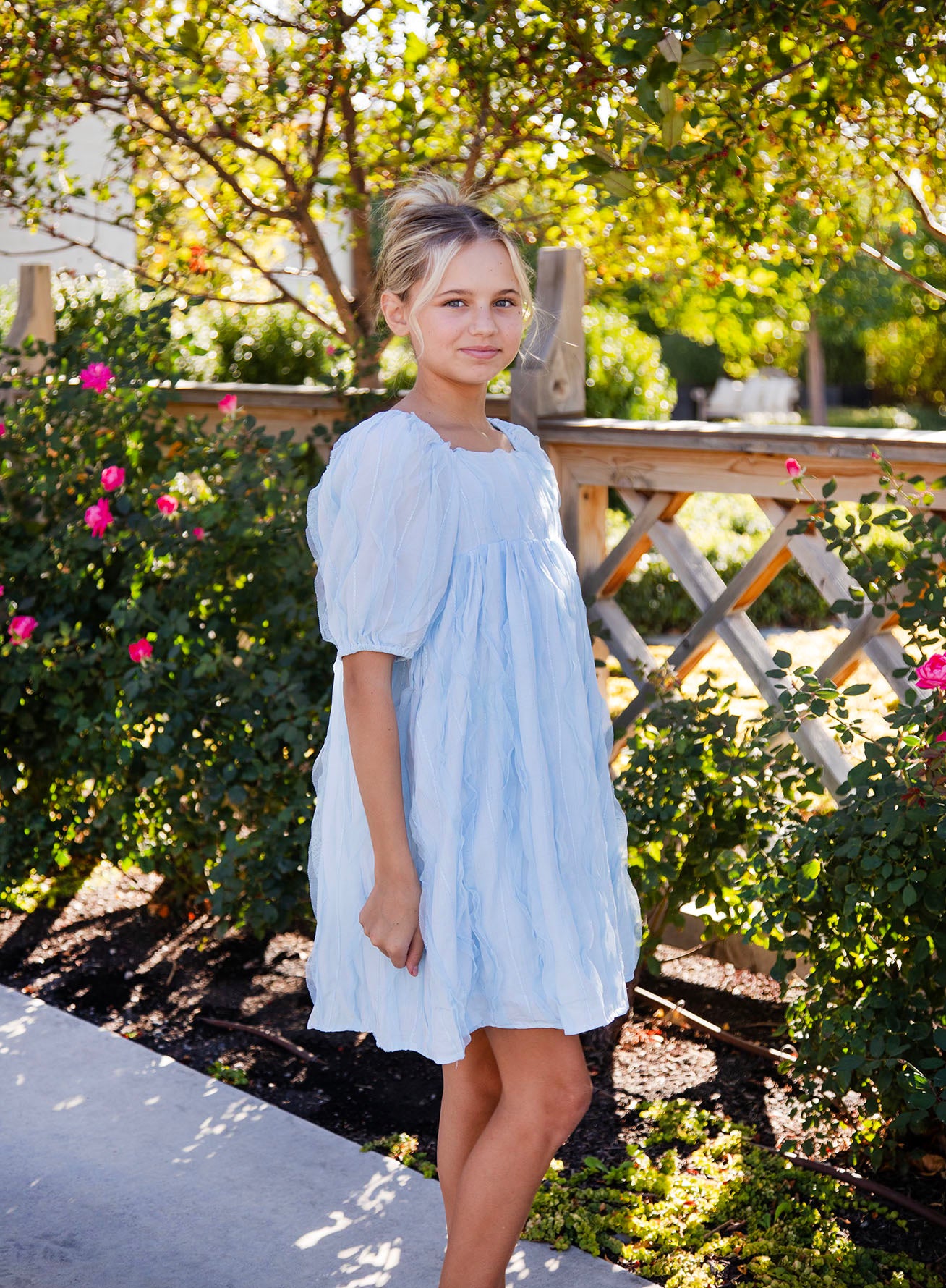 Julie Girls Ruffled Mesh Dress – Kesley Jade Collections