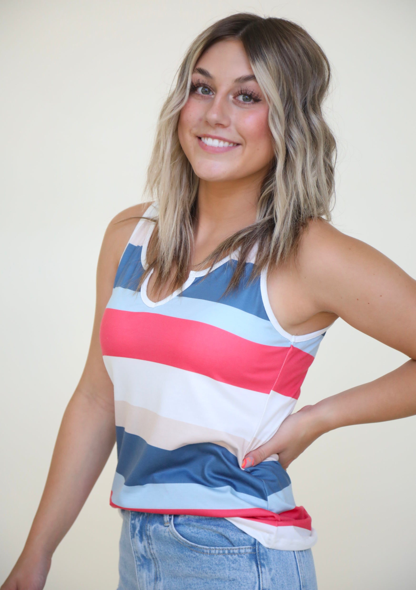 Serendipity Striped Tank Top – Kesley Jade Collections